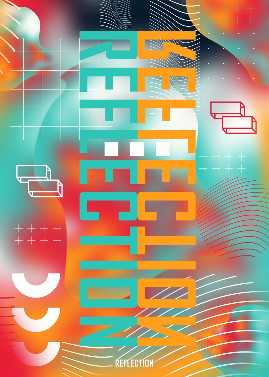 'REFLECTION POSTER' Poster by Graphics Universe | Displate