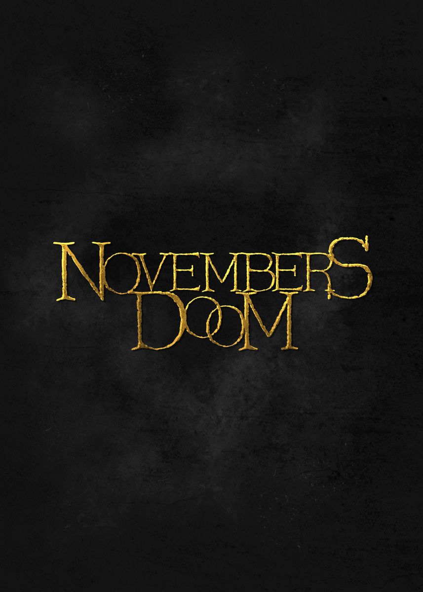 'Novembers Doom Evoken Logo' Poster, picture, metal print, paint by ...