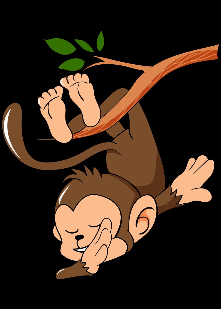 'Dabbing dance monkey' Poster by BeMi | Displate