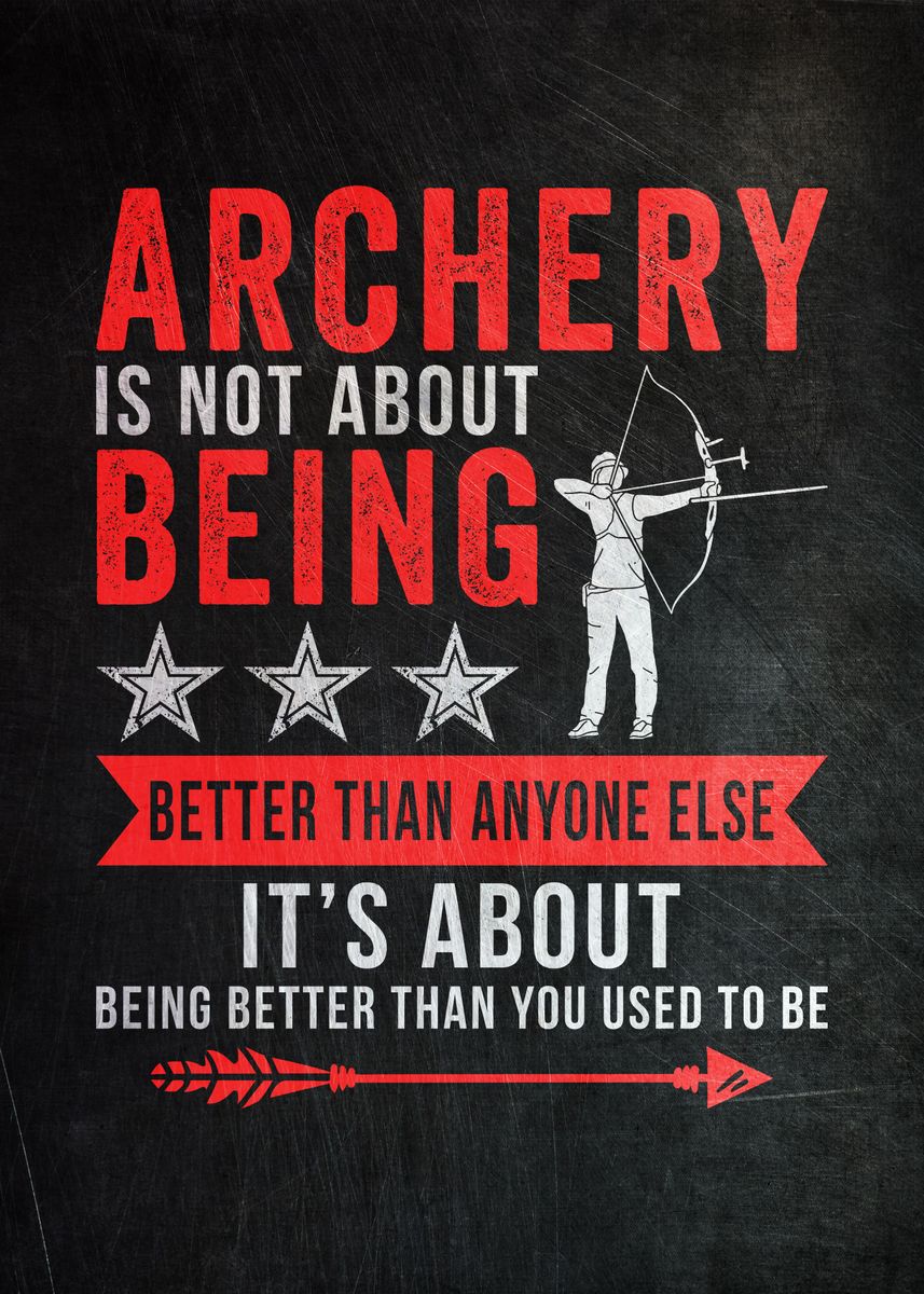 'Archery' Poster, picture, metal print, paint by PosterWorld | Displate