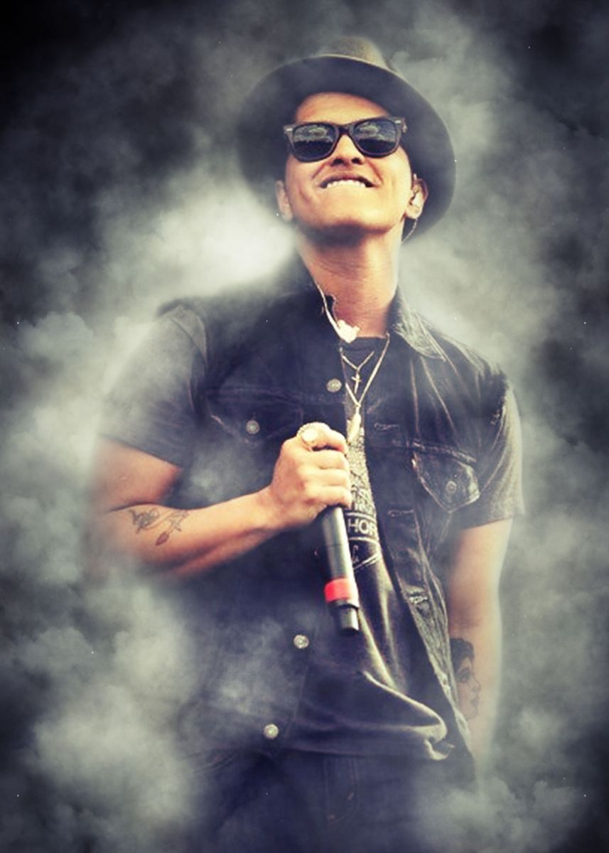 'Bruno Mars' Poster by SA KE | Displate