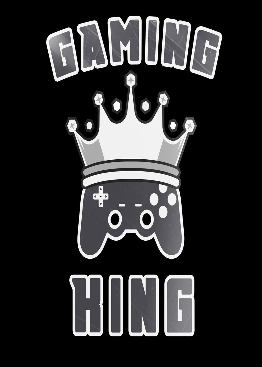 'Gaming King with Gamepad' Poster by sytacdesign | Displate