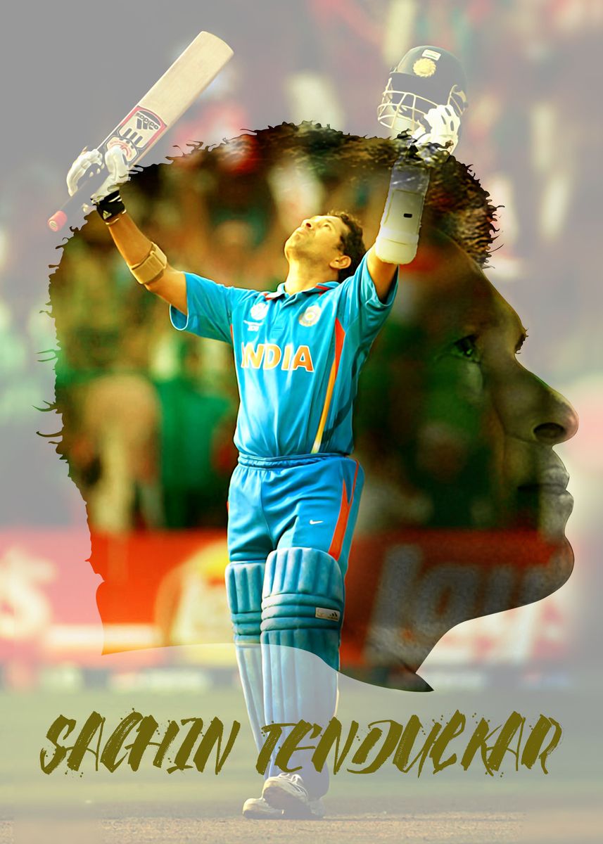 'Sachin Tendulkar Legends' Poster, picture, metal print, paint by ...