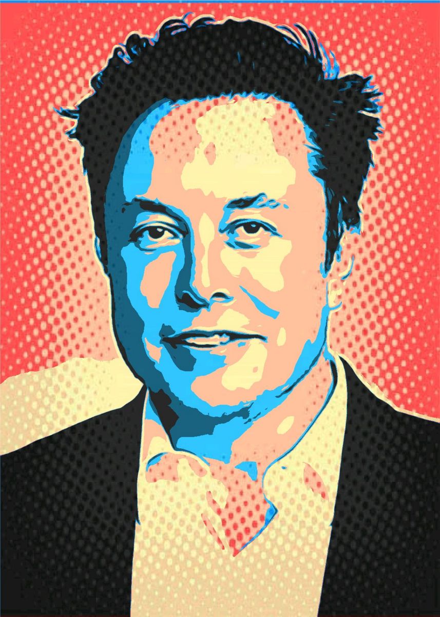'elon musk' Poster by Sevin Yoga | Displate