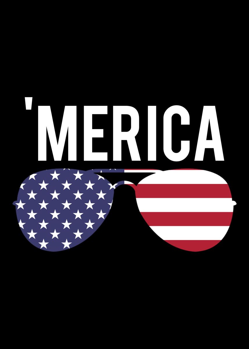 'Merica Sunglasses' Poster by John DonJoe | Displate
