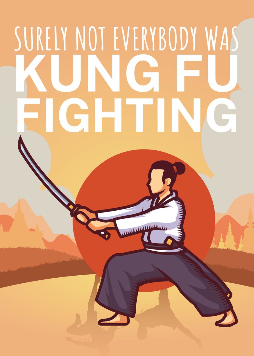 'Kung Fu fighting' Poster, picture, metal print, paint by maxdesign ...