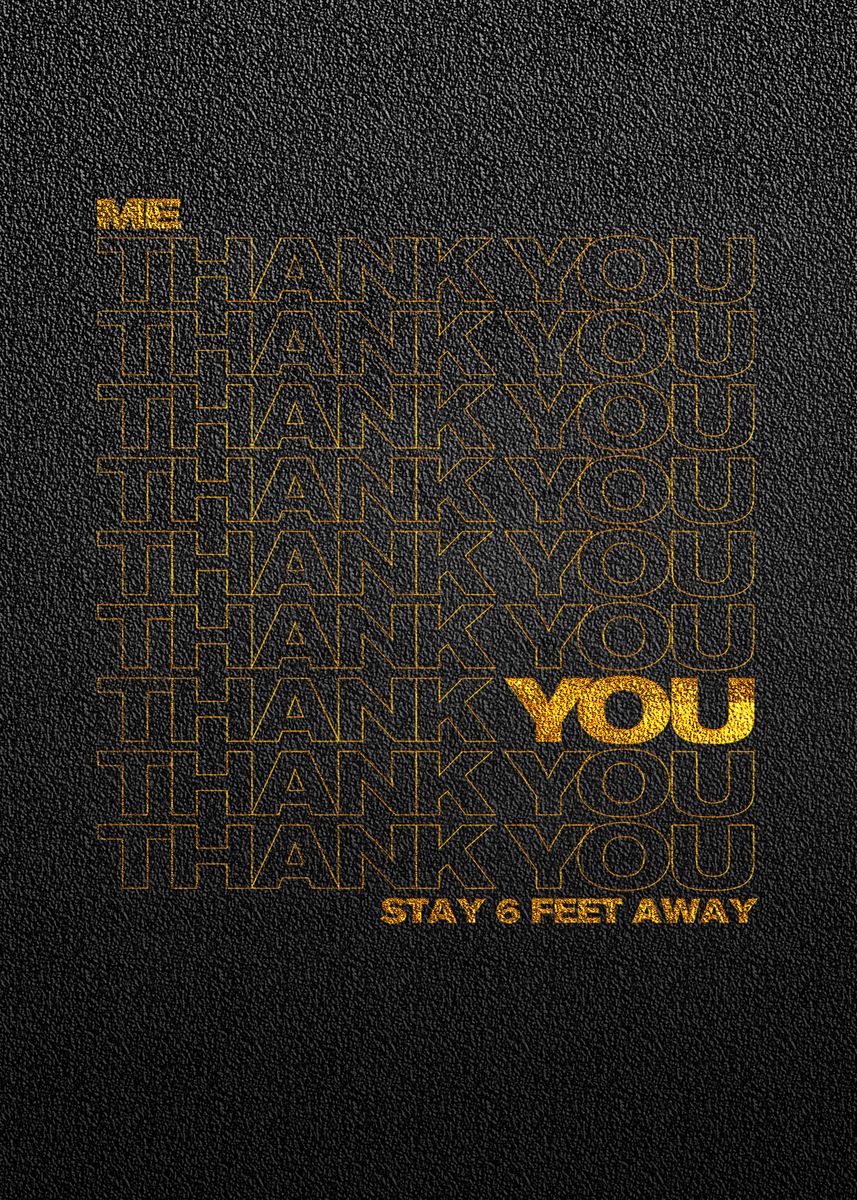 'Me You Stay 6 feet away' Poster by Aurora art work | Displate