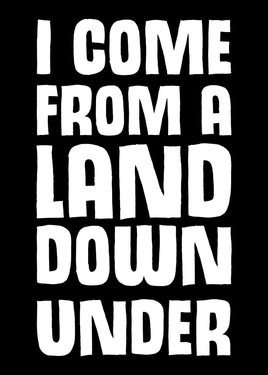 'From a Land down under' Poster by Stefanie Herrmann | Displate