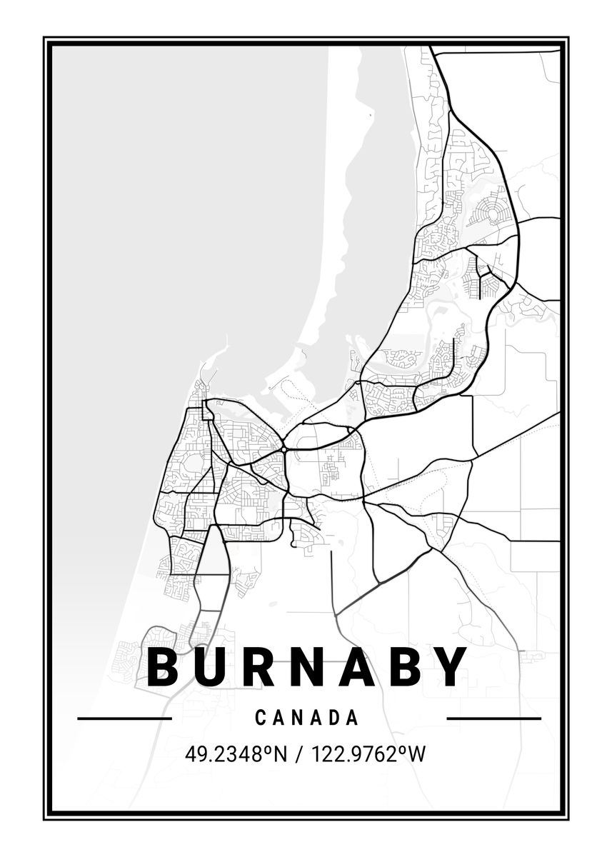 'Bunbury Light City Map' Poster, picture, metal print, paint by Tien ...