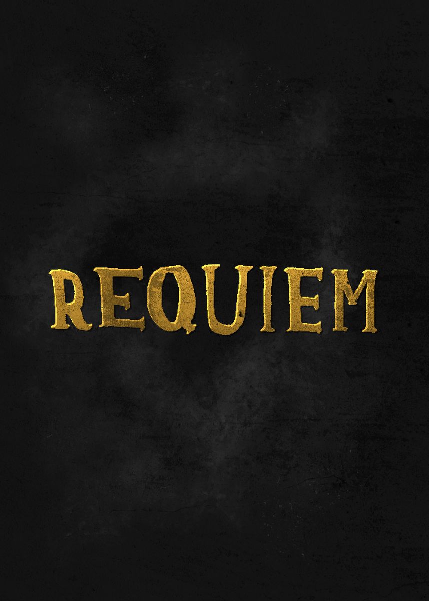 'Requiem Mass Symbol Logo' Poster, picture, metal print, paint by erwin ...