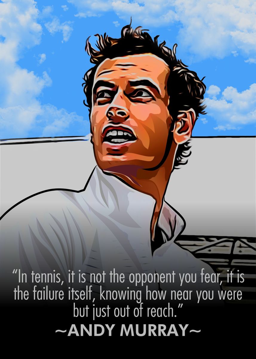 'Andy Murray' Poster, picture, metal print, paint by Miracle Studio ...