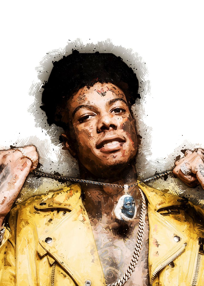 'Blueface' Poster, picture, metal print, paint by DTW GROUP | Displate