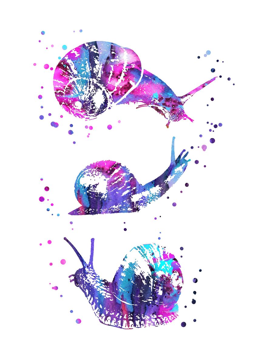 'Snail ' Poster by RosaliasArt | Displate