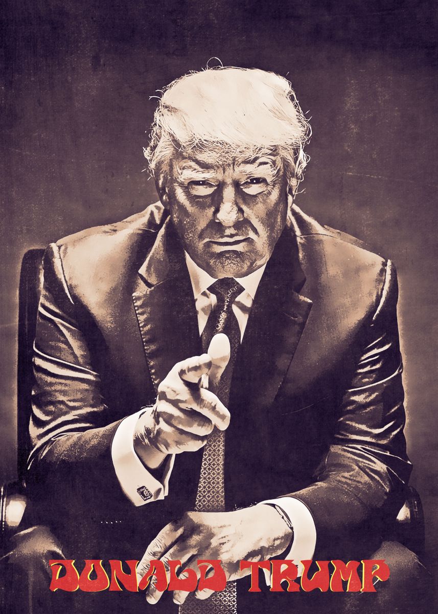 'Donald Trump' Poster, picture, metal print, paint by Anxhela Sufa ...