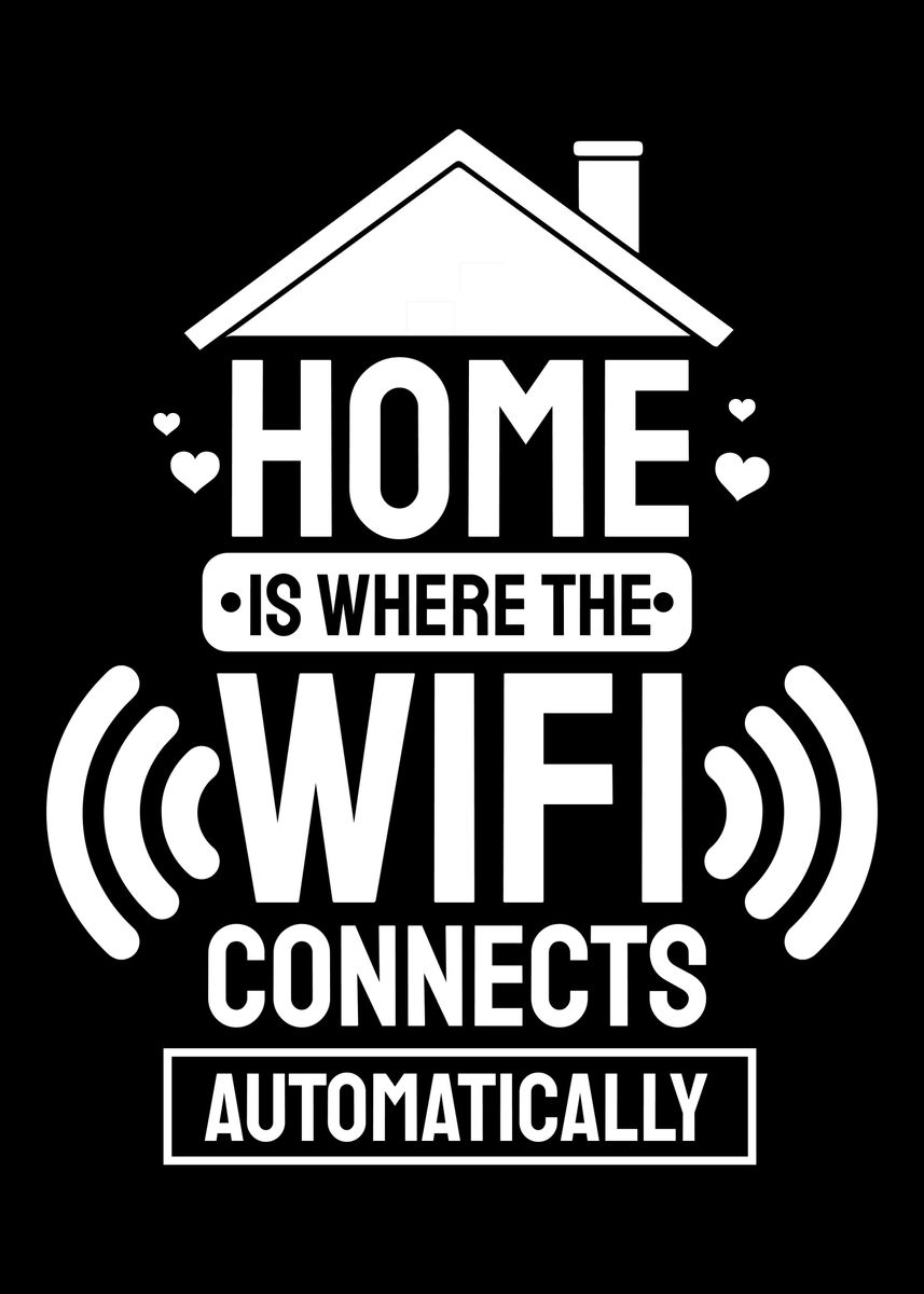 'Wifi Wireless Internet' Poster by Sebastian Wünsche | Displate