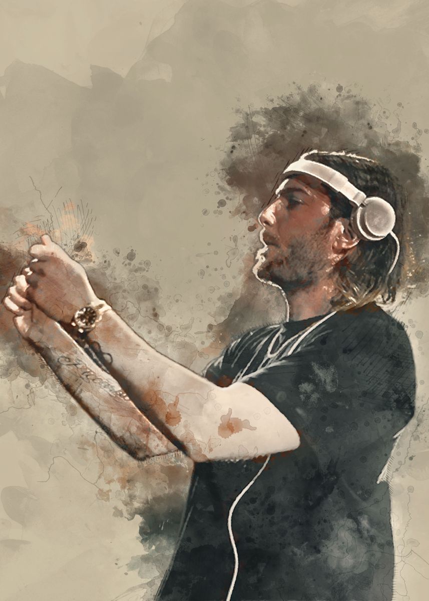 'Alesso' Poster, picture, metal print, paint by MDA STUDIO | Displate