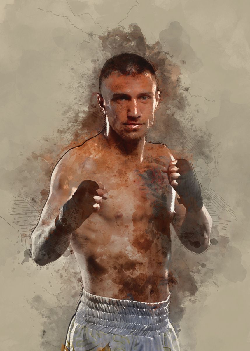 'Vasyl Lomachenko' Poster, picture, metal print, paint by ONONMADE ...