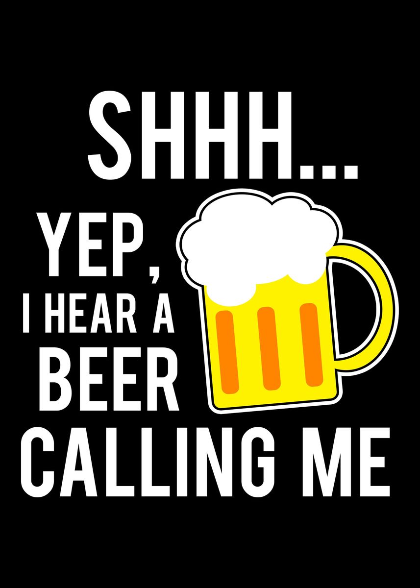 'Shhh Yep I Hear A Bee' Poster, picture, metal print, paint by John ...