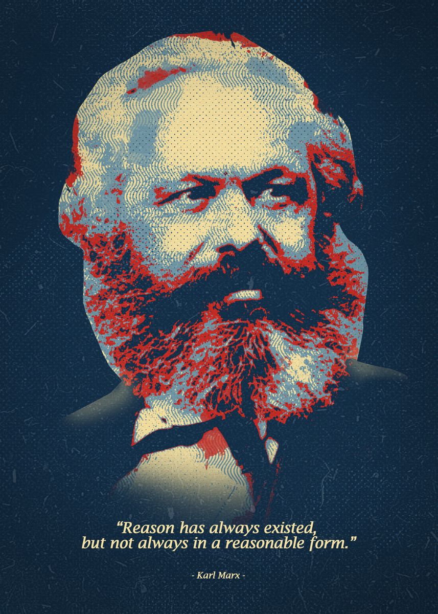 'Karl Marx quote' Poster by Izmo Scribbles | Displate