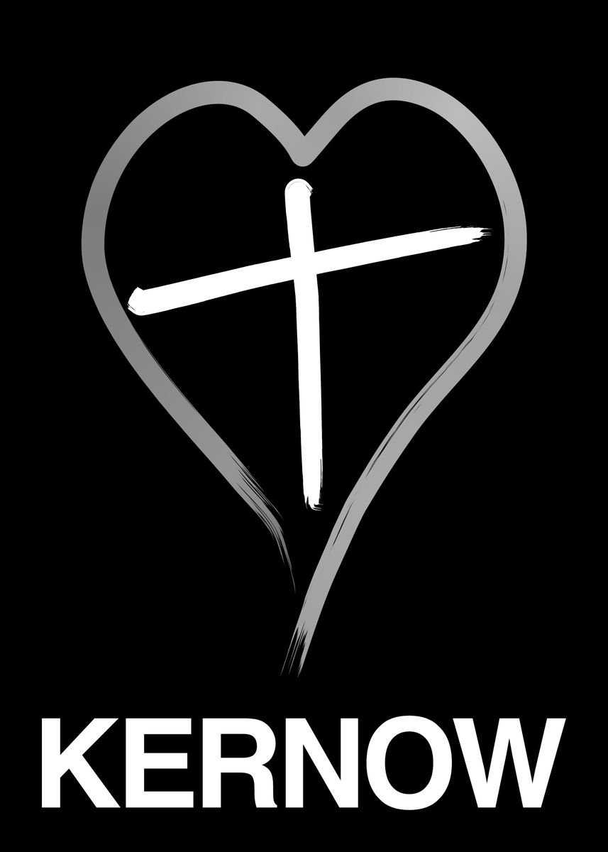 'Love Kernow' Poster, picture, metal print, paint by Eleventy8 | Displate