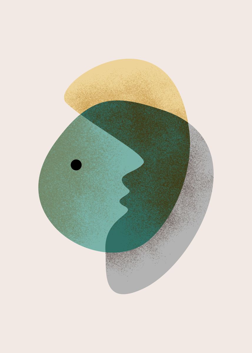 'Abstract Face' Poster by Artsigma | Displate