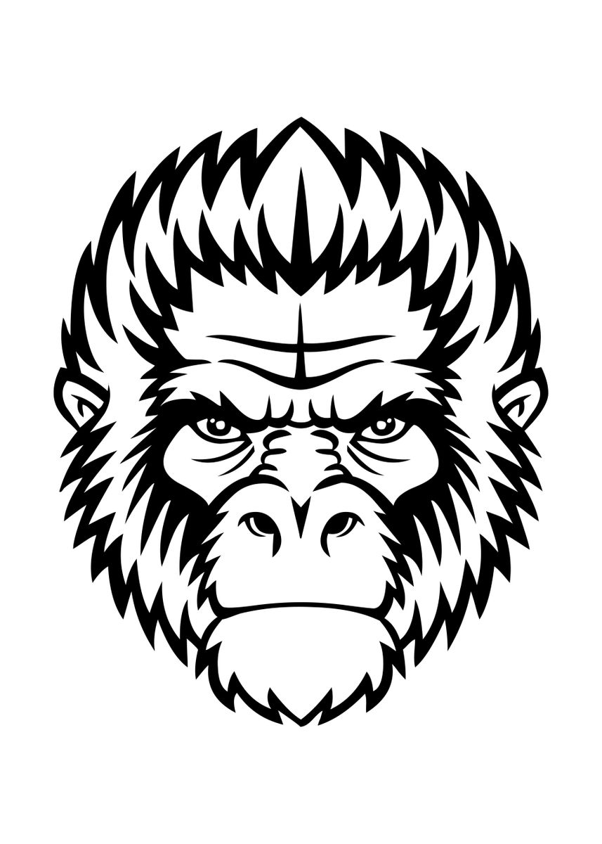 'Monkey Motif' Poster, picture, metal print, paint by Jens Hildebrandt ...