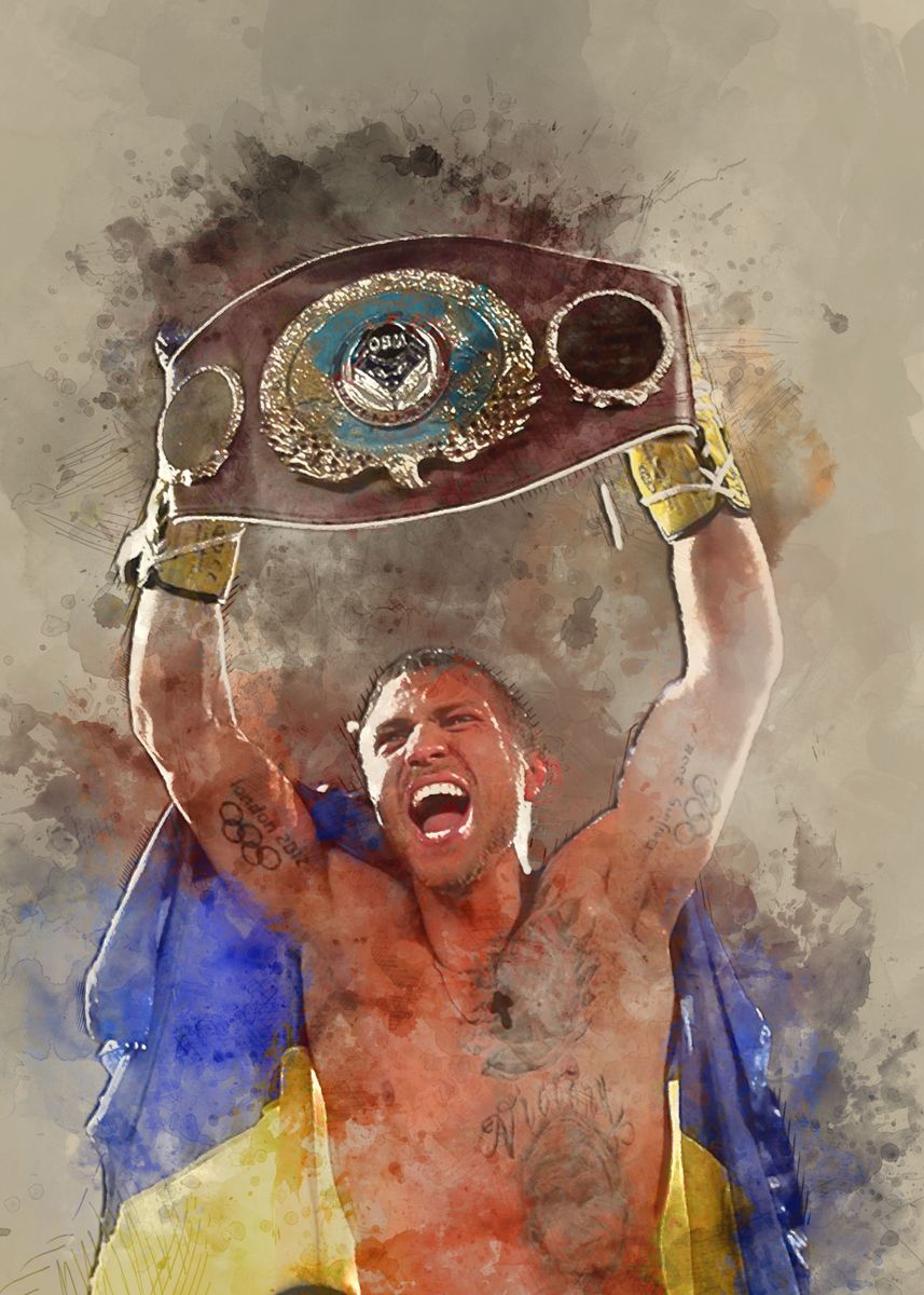'Vasyl Lomachenko' Poster, picture, metal print, paint by ONONMADE ...
