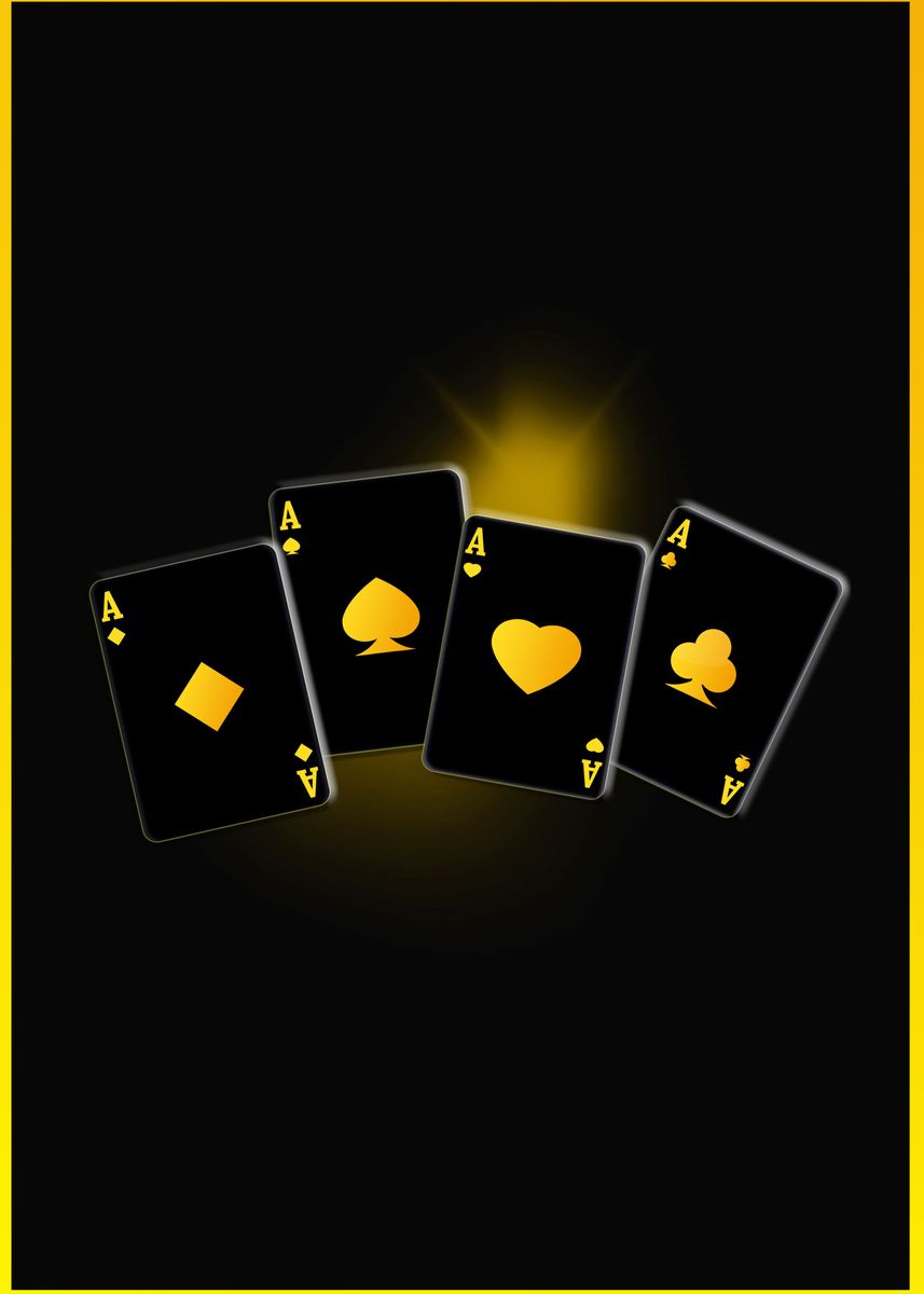 'GLOWING CARDS' Poster, picture, metal print, paint by Rida Sehrish ...
