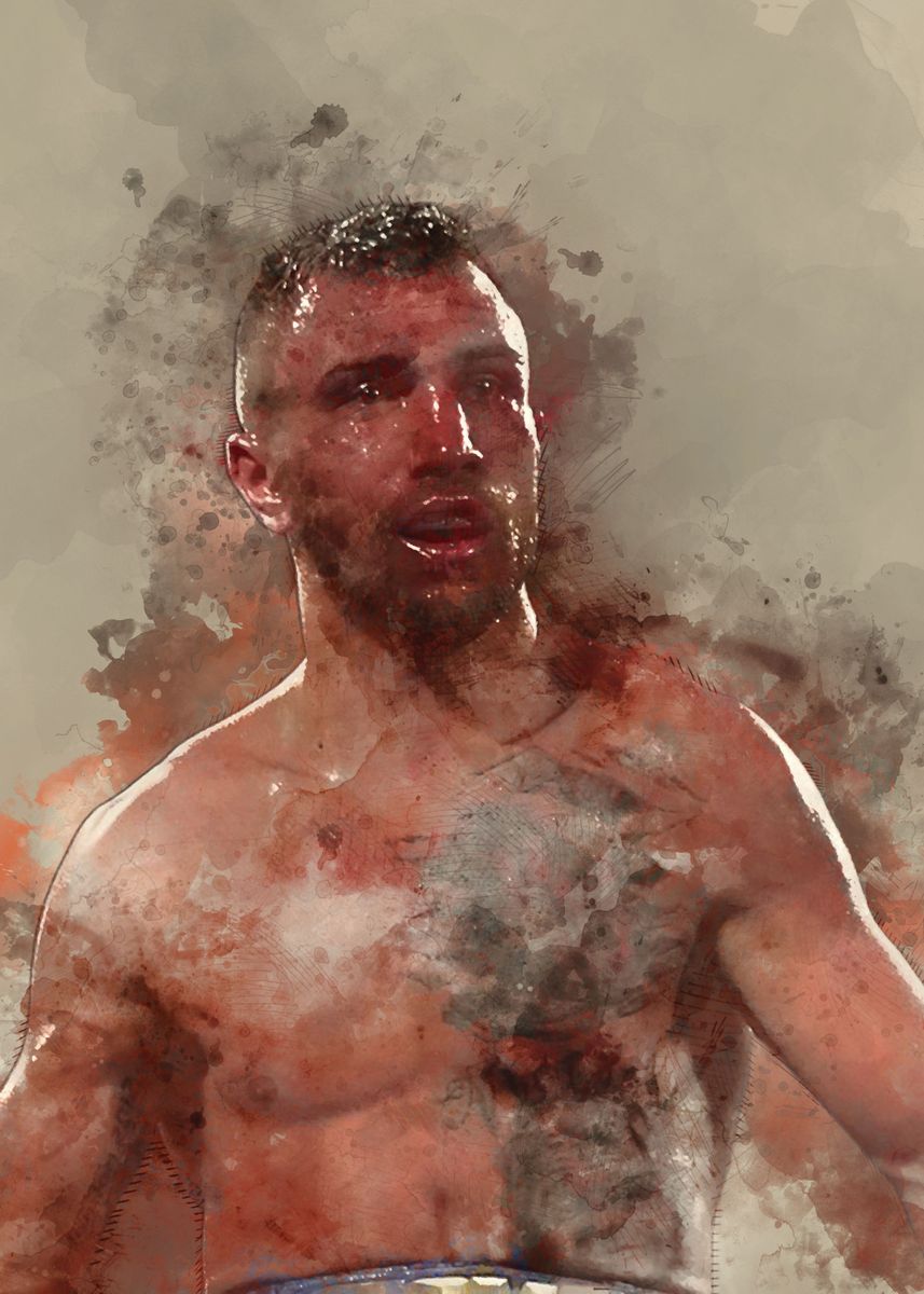 'Vasyl Lomachenko' Poster, picture, metal print, paint by ONONMADE ...