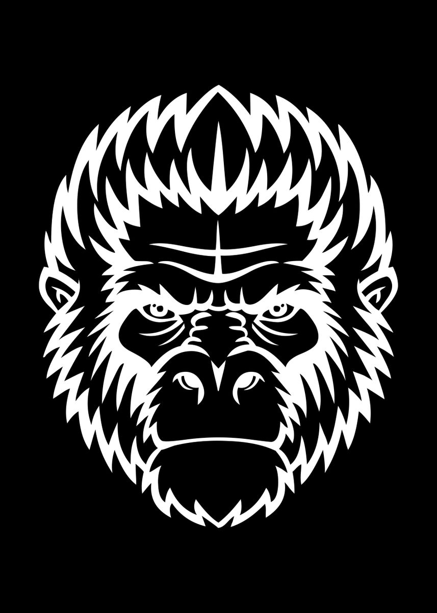 'Monkey Motif' Poster, picture, metal print, paint by Jens Hildebrandt ...