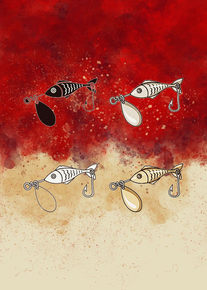 'bait' Poster by olsenwood | Displate