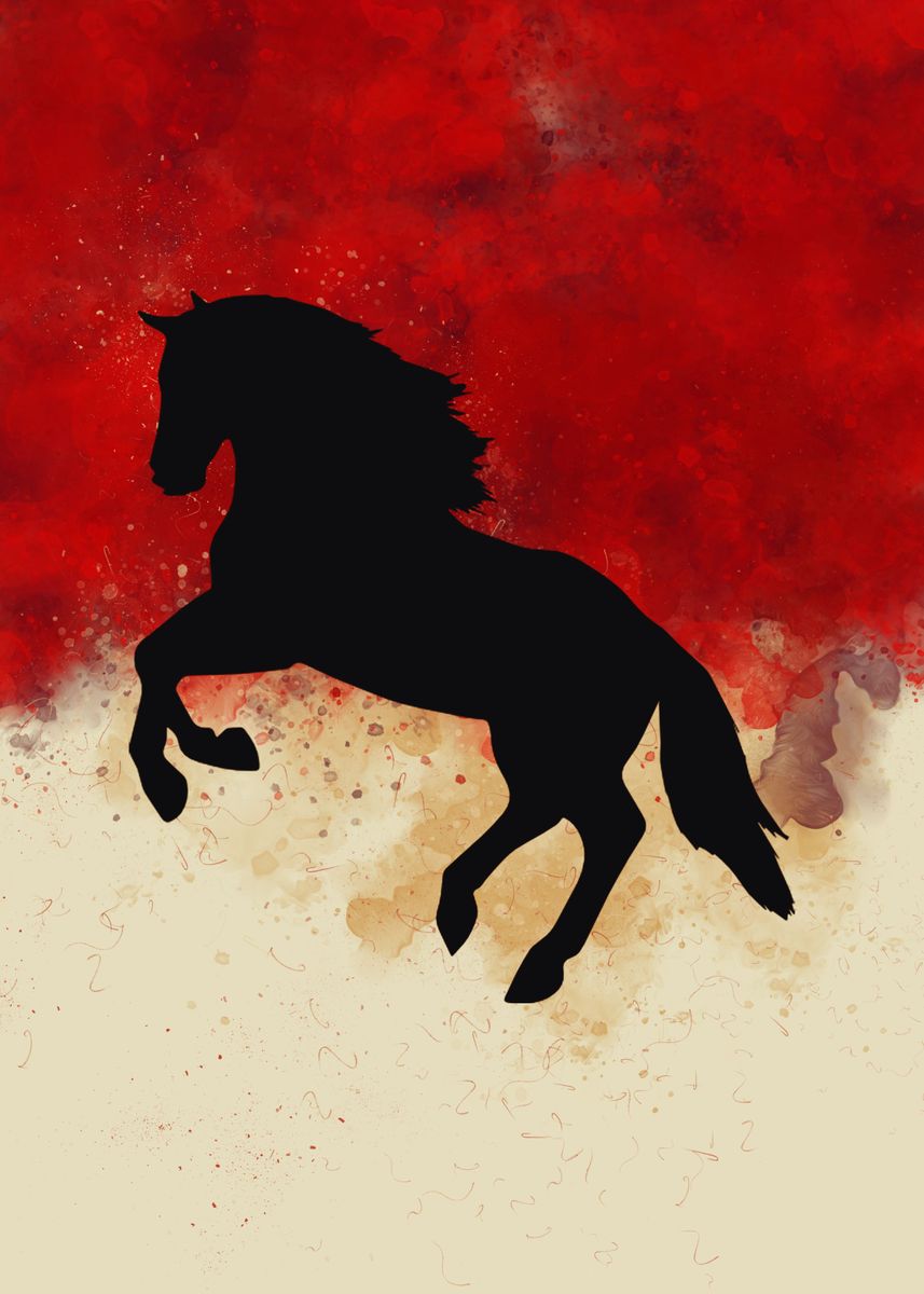 'horse' Poster by french | Displate