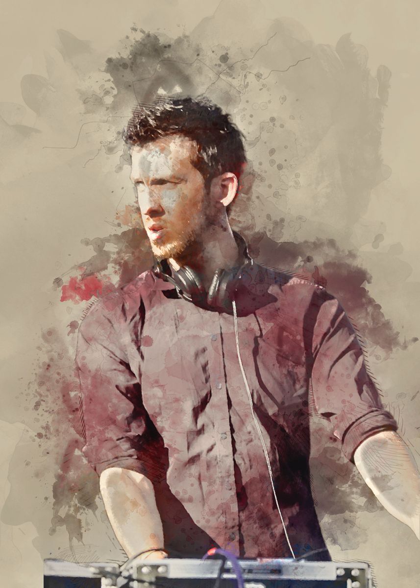 'Calvin Harris' Poster by MDA STUDIO | Displate