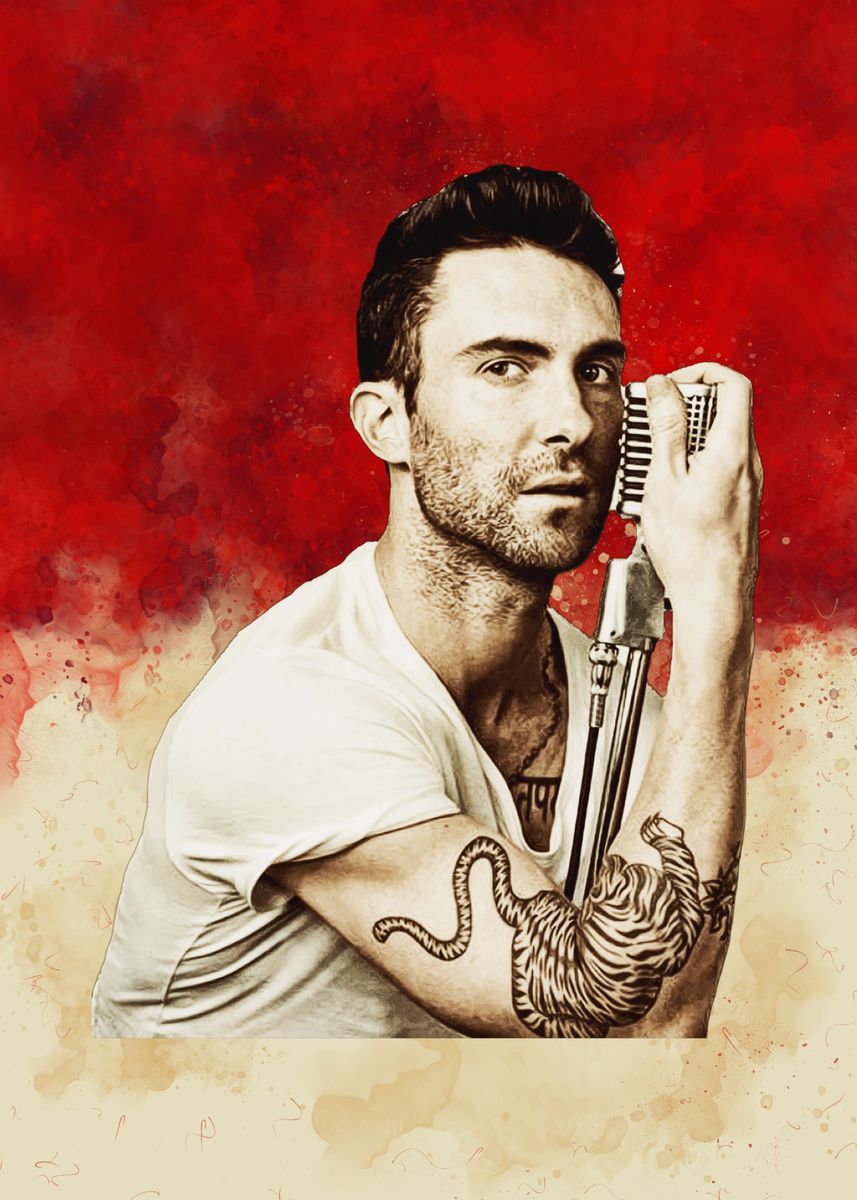 'Adam Noah Levine' Poster, picture, metal print, paint by Brigg | Displate