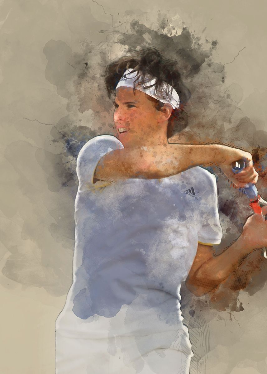 'Dominic Thiem' Poster by VEC Group | Displate