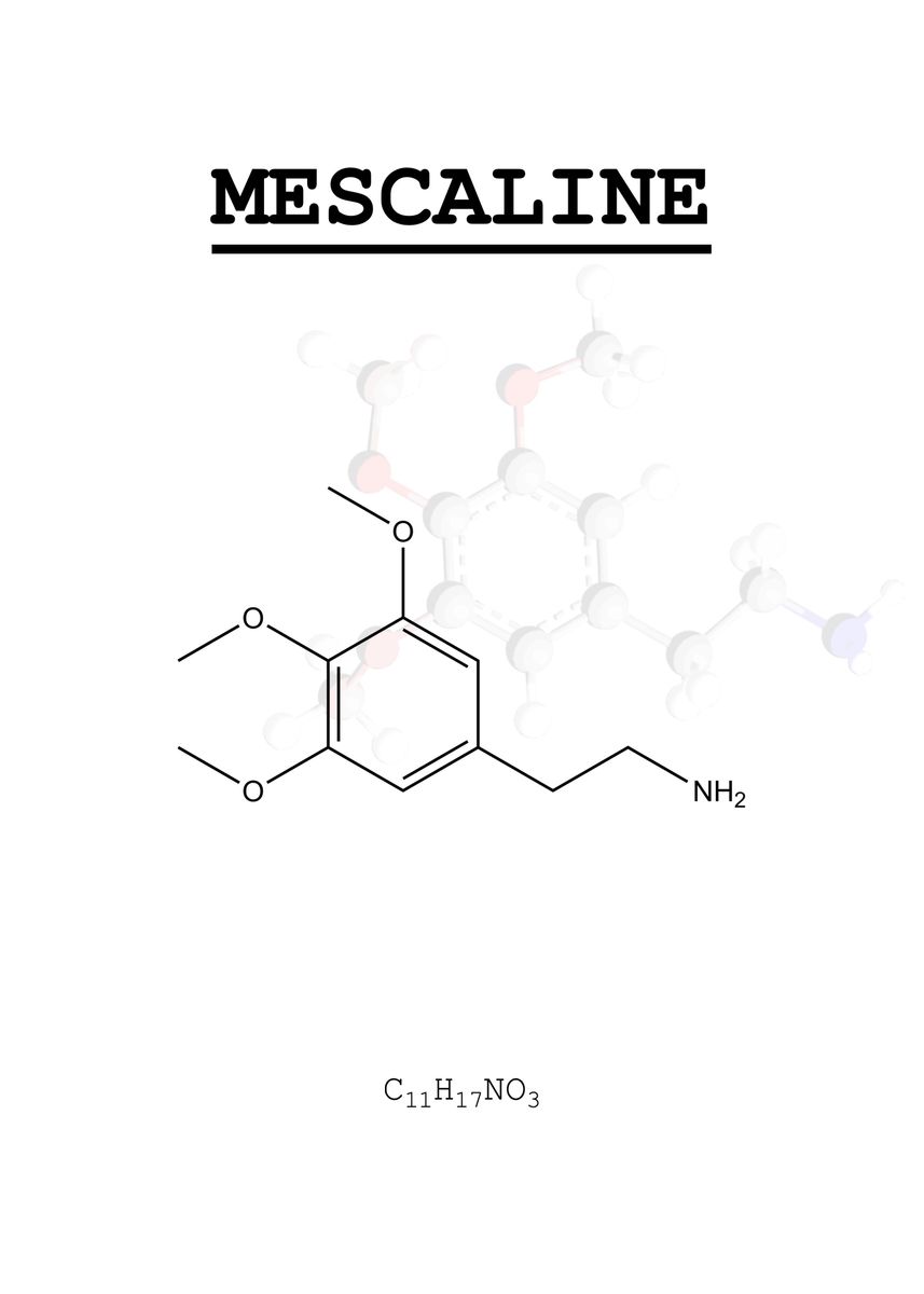 'Mescaline' Poster by ChemECool | Displate