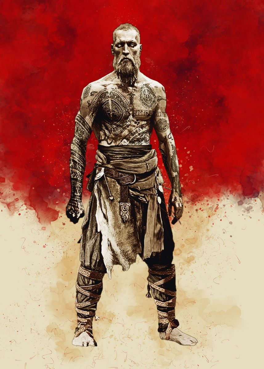 'Balder' Poster, picture, metal print, paint by olsenwood | Displate