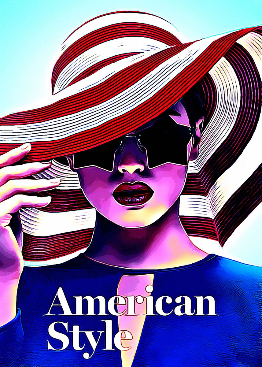 'American Style 1' Poster, picture, metal print, paint by Elisa Woodard ...
