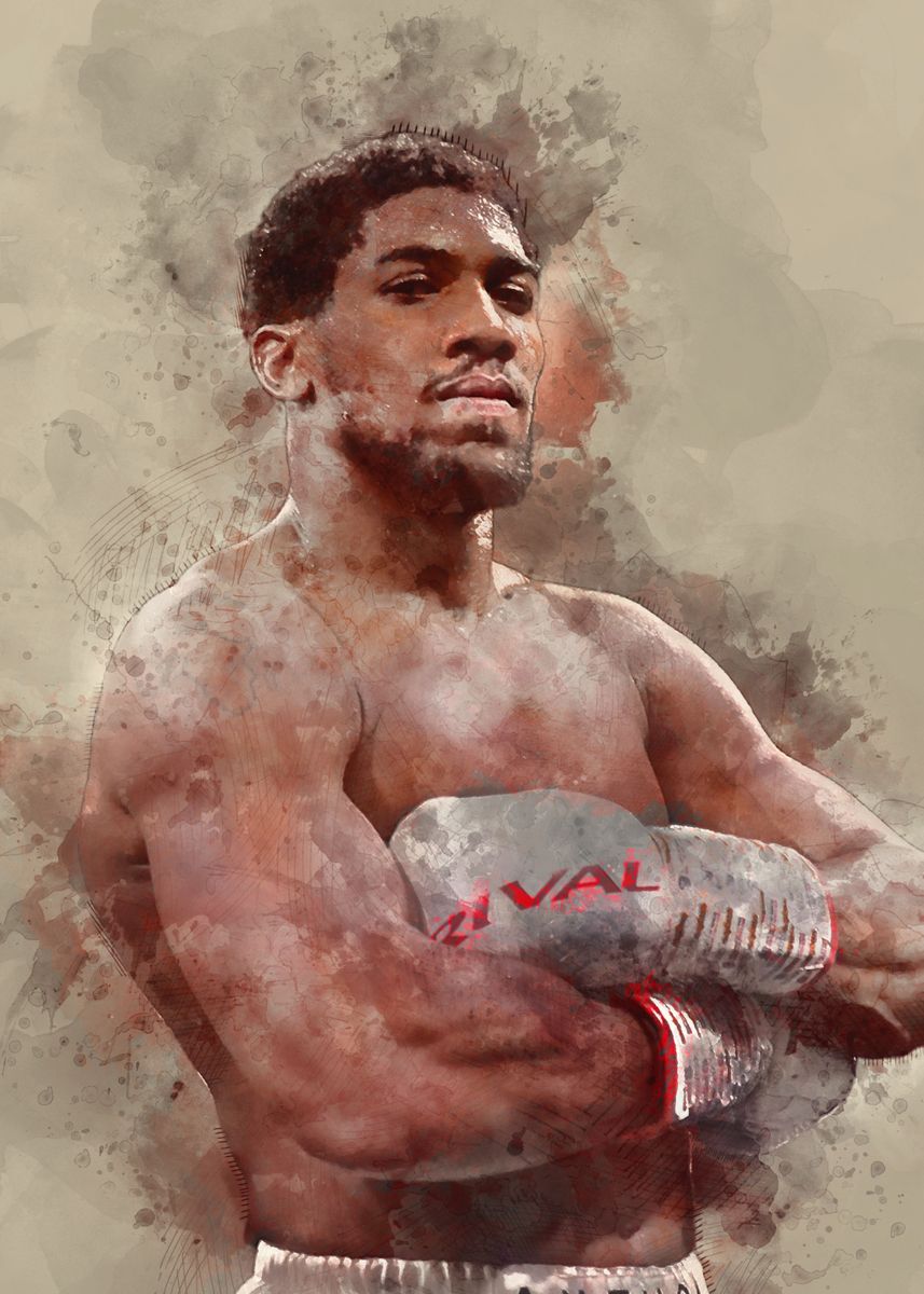 'Anthony Joshua' Poster, picture, metal print, paint by ONONMADE STUDIO ...