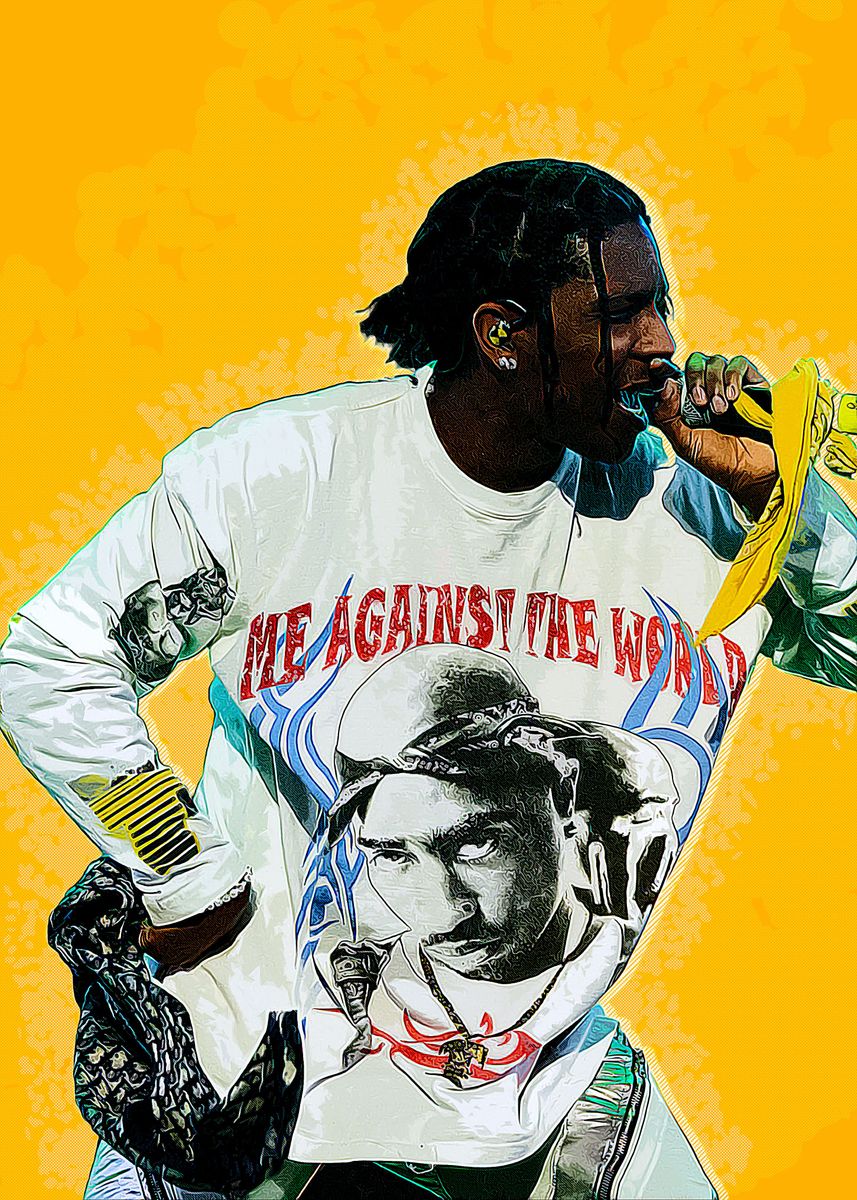 'ASAP Rocky' Poster, picture, metal print, paint by Franklin Ruben ...