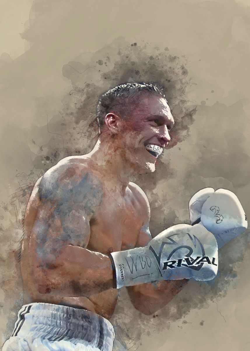 'Oleksandr Usyk' Poster, picture, metal print, paint by ONONMADE STUDIO ...
