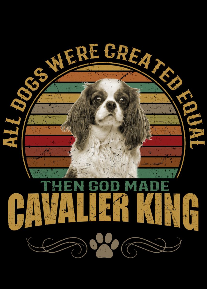 'Cavalier King' Poster, picture, metal print, paint by ML Arts | Displate