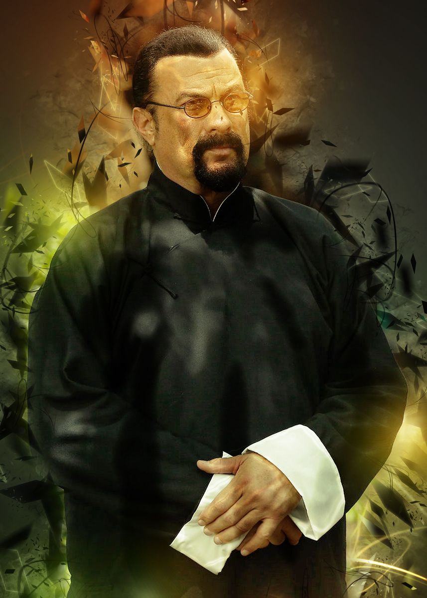 'Steven Seagal' Poster, picture, metal print, paint by Coldbrew ...