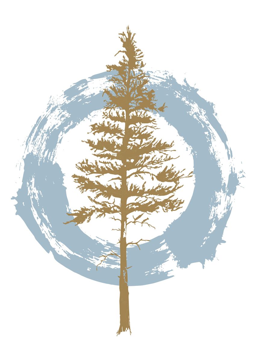 'old pine' Poster, picture, metal print, paint by Lucas Montanari ...