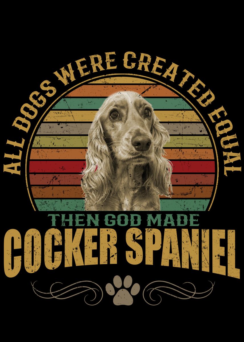 'Cocker Spaniel' Poster by ML Arts | Displate