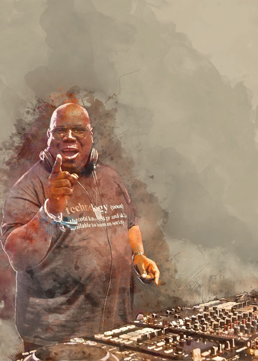 'Carl Cox' Poster, picture, metal print, paint by MDA STUDIO | Displate