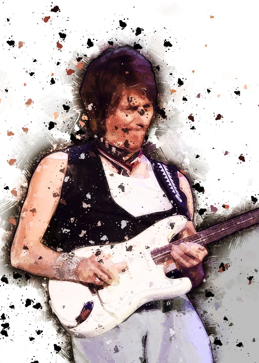 'Jeff Beck' Poster by HD TEAM | Displate