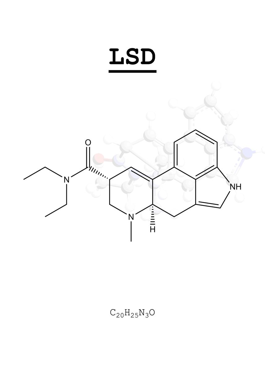 'LSD' Poster, picture, metal print, paint by ChemECool | Displate