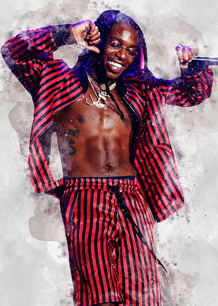 'Jacquees' Poster, picture, metal print, paint by Pierre Yeldell | Displate