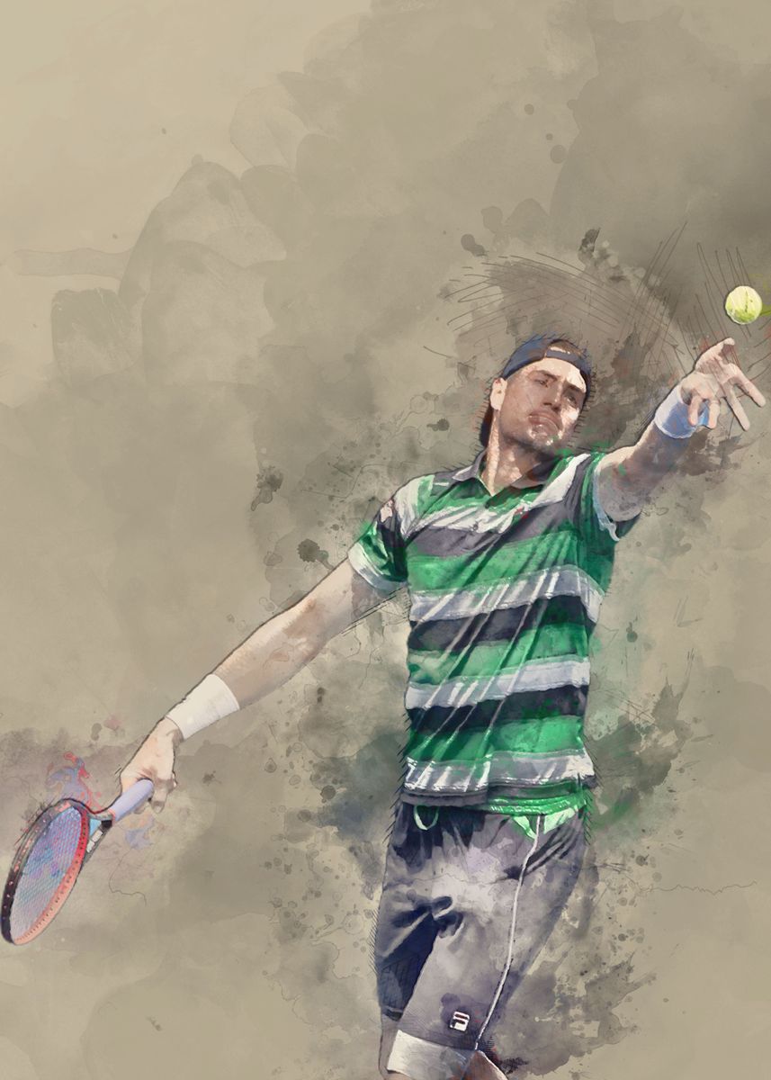 'John Isner' Poster by VEC Group | Displate